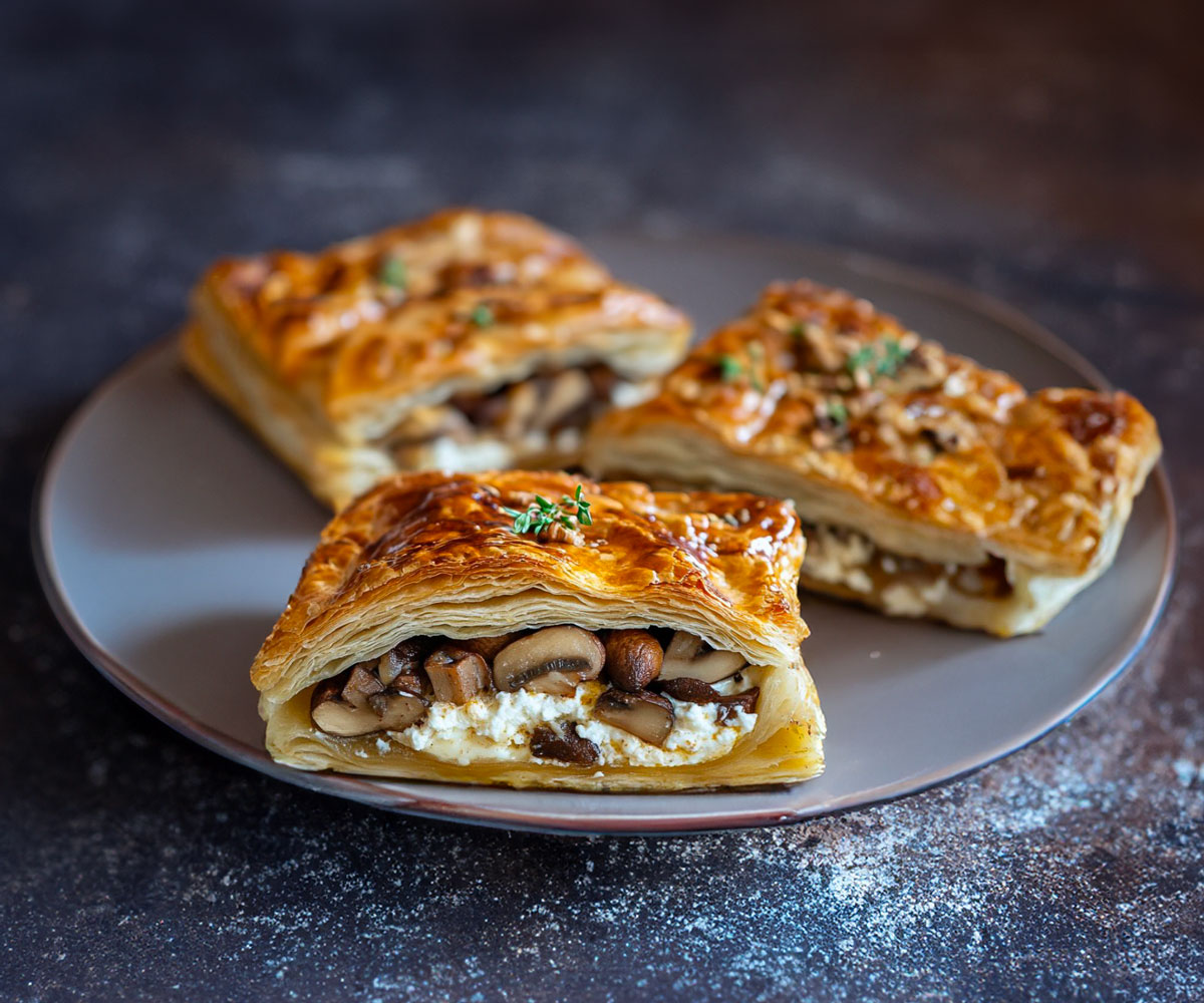 Feuilleté Végétarien : Champignons, Ricotta et Noix – Chef