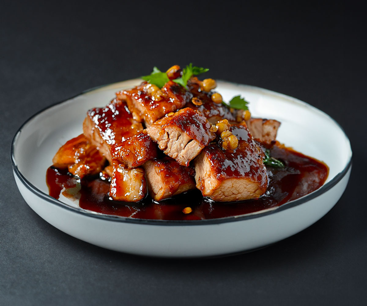 Porc Caramélisé à la Sauce Soja et au Gingembre – Chef